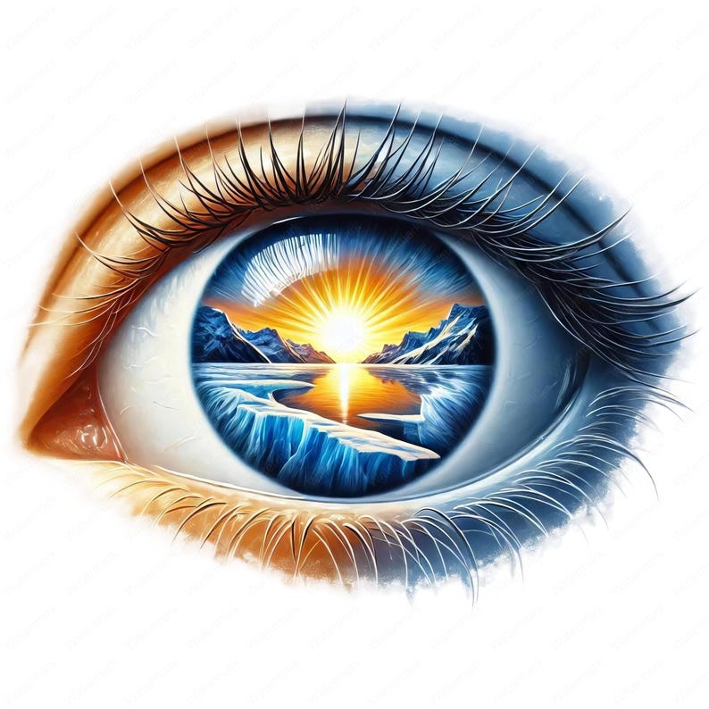 Ice Eye Clipart | Nature Art Designs (digital Download) - Etsy