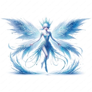 Ice Sprite Clipart | Enchanted Ice Sprite Clipart Bundle | 10 High ...