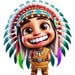 Adorable Native American Clipart Bundle: Tribal Art Designs (digital ...