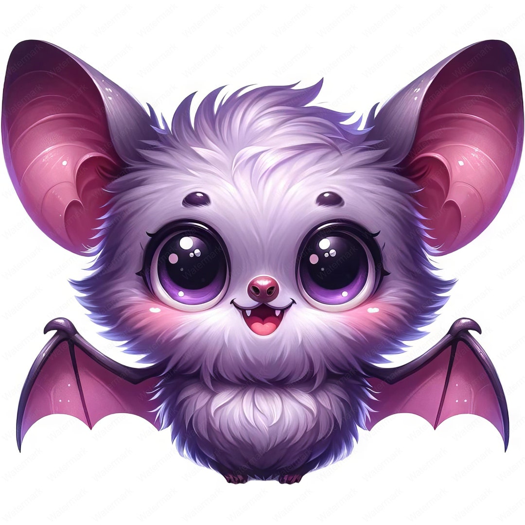 Cute Bat Clipart | Adorable Children's Book Bat Clipart Bundle | 10 ...