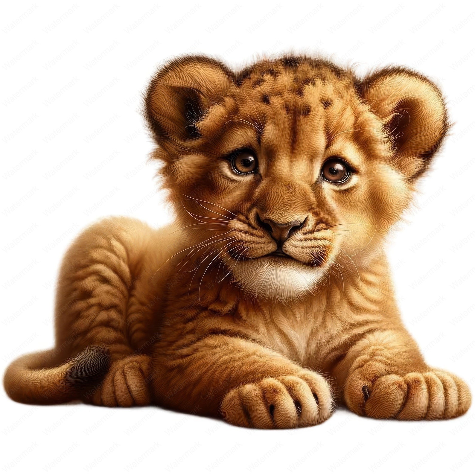 Lion Cub Clipart Cute Lion Cub Clipart Bundle 10 High-quality Designs ...
