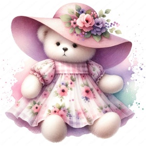 Teddy Bear Dressed up Clipart | 10 High-quality Designs | Adorable Bear ...
