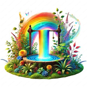 Rainbow Well Clipart | Vibrant Rainbow Well Clipart Bundle | 10 High ...