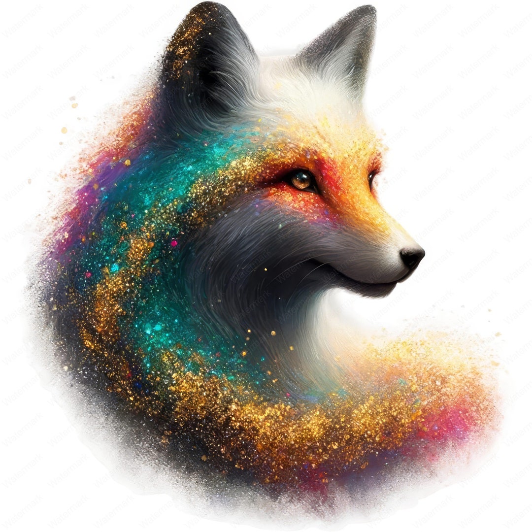 Dreamy Fox Clipart Ethereal Fox Clipart Bundle 10 High-quality Designs ...