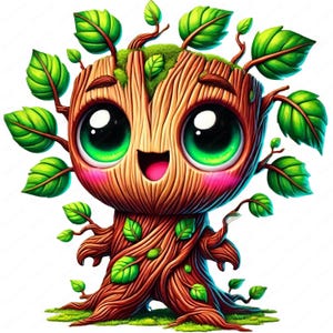 Tree Spirit Clipart | Adorable Tree Spirit Clipart Bundle | 10 High ...