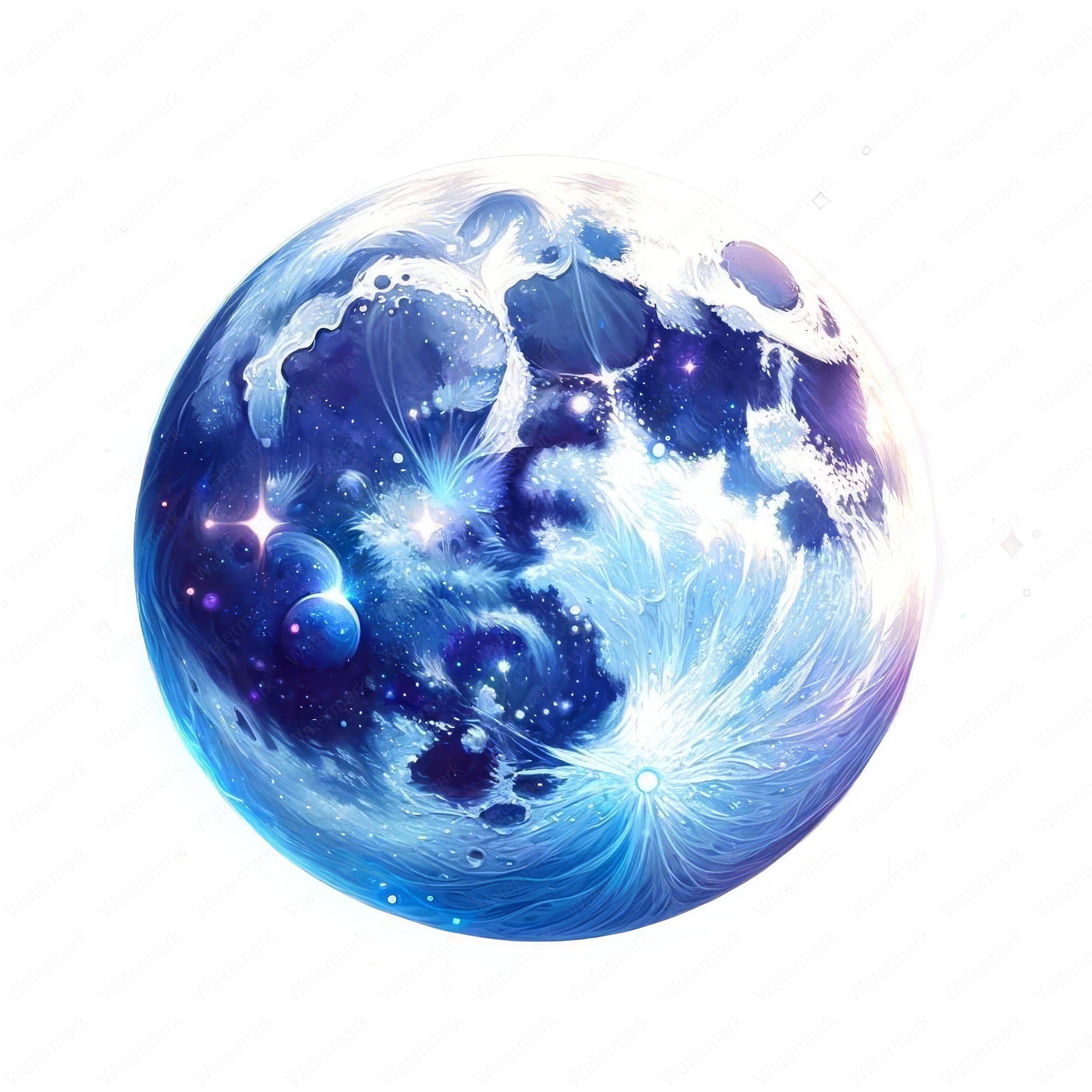 Mystical Moon Clipart Bundle: Celestial Art Designs (digital Download ...