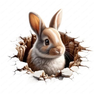 Rabbit Clipart | Cute Rabbit Clipart Bundle | 10 High-quality Designs ...