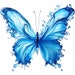 Aqua Butterfly Clipart | Dynamic Water Butterfly Clipart Bundle | 10 ...
