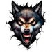 Angry Wolf Clipart Terrifying Wolf Clipart Bundle 10 High-quality ...