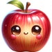 Cute Apple Clipart Adorable Cute Apple Clipart Bundle 10 High-quality ...