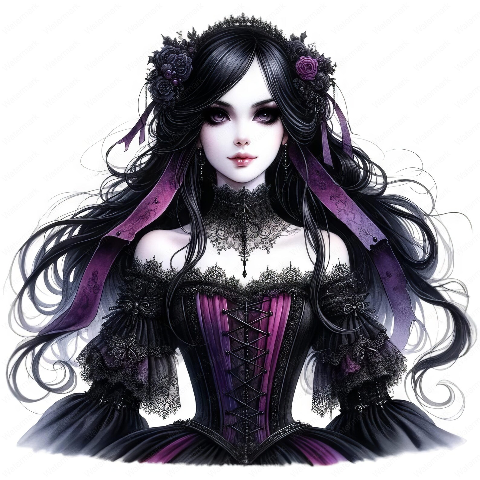 Gothic Princess Clipart Bundle: Fairy Tale Art (digital Download) - Etsy