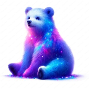 Colorful Bear Clipart | Vibrant Bear Clipart Bundle | 10 High-quality ...