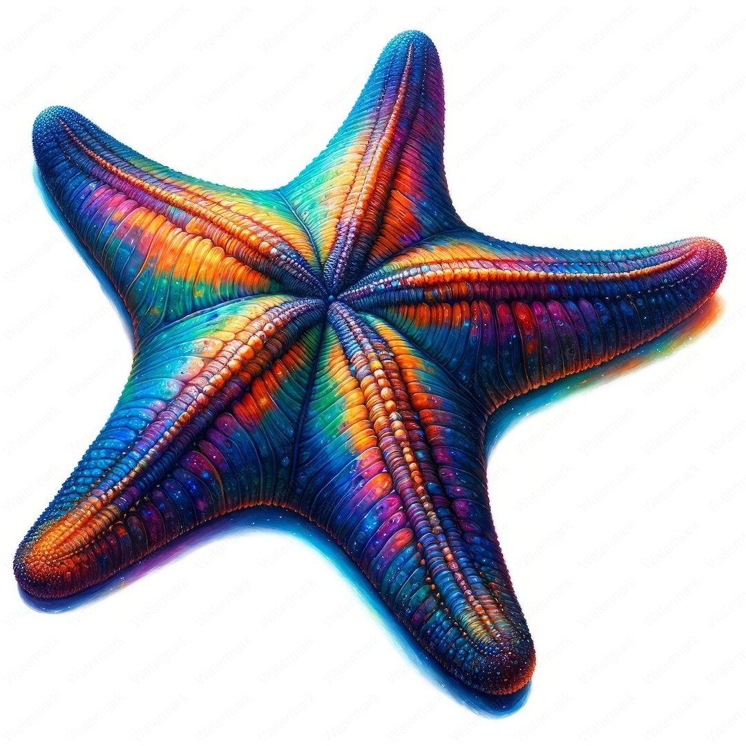 Starfish Clipart | Colorful Starfish Clipart Bundle | 10 High-quality ...