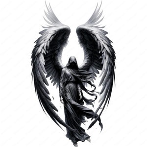 Angel of Death Clipart Bundle | Gothic Grim Reaper Designs (digital ...