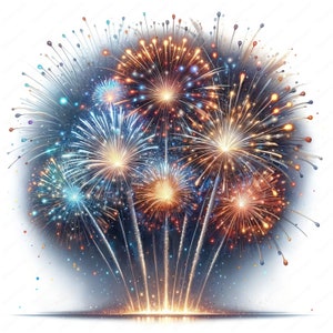 Fireworks Clipart Sparkling Fireworks Clipart Bundle 01 10 High-quality ...