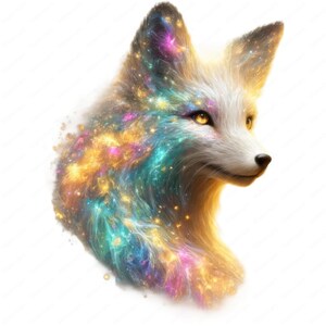 Dreamy Fox Clipart | Ethereal Fox Clipart Bundle | 10 High-quality ...