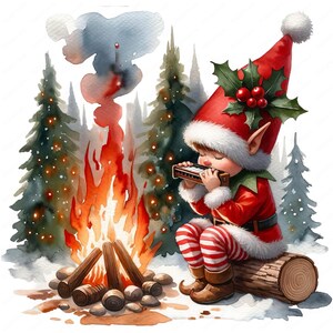 Christmas Elf Clipart: Holiday Season Designs (digital Download) - Etsy