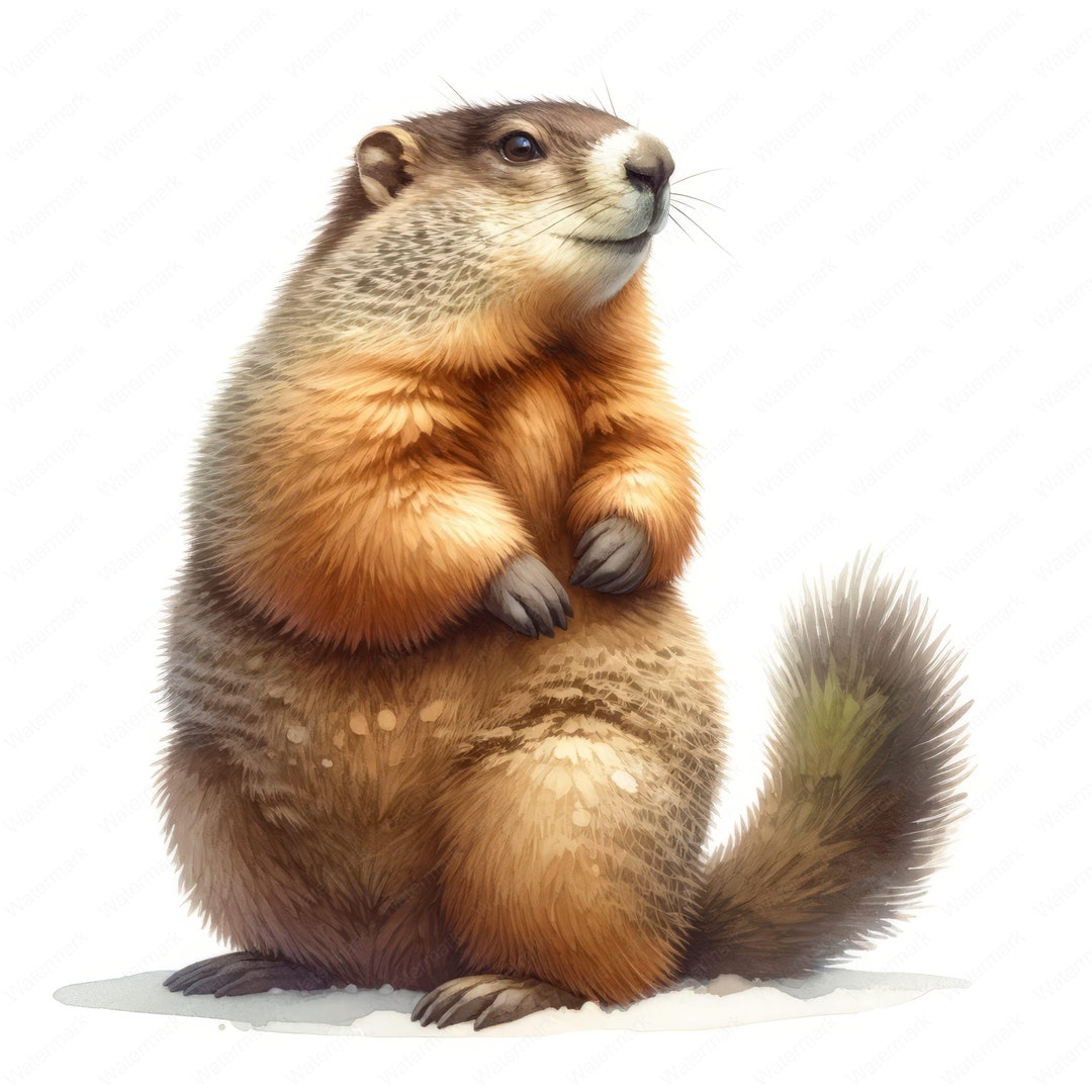 Groundhog Clipart Clipart Bundle 10 High-quality Images Wall Art Paper ...