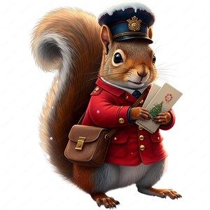 Animal Postman Clipart Bundle: Christmas Delivery Designs (digital ...