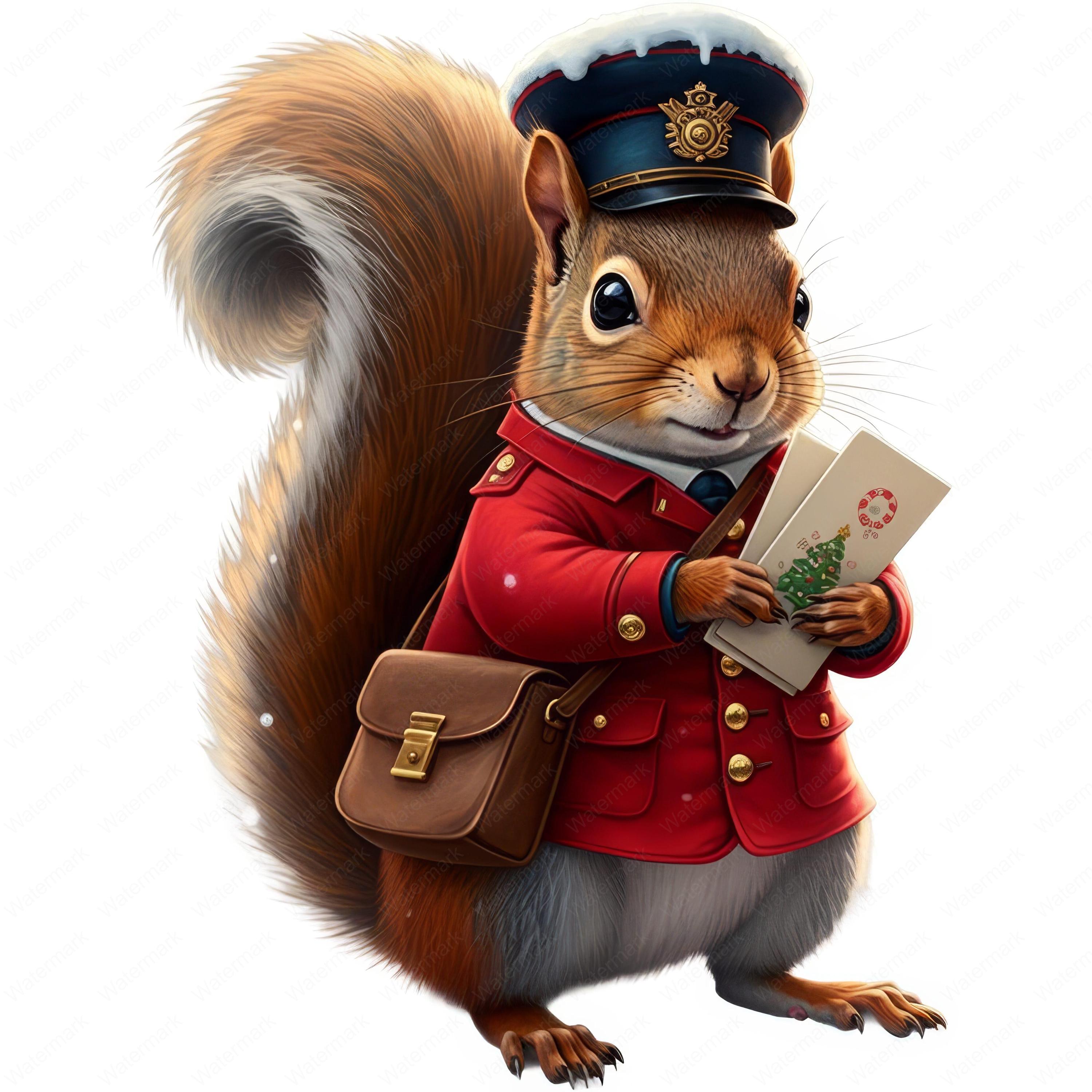 Animal Postman Clipart Bundle: Christmas Delivery Designs (digital ...