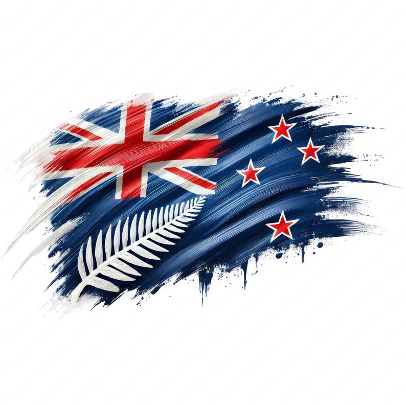 New Zealand Flag Clipart Bundle | Kiwi Art Printables (digital Download ...