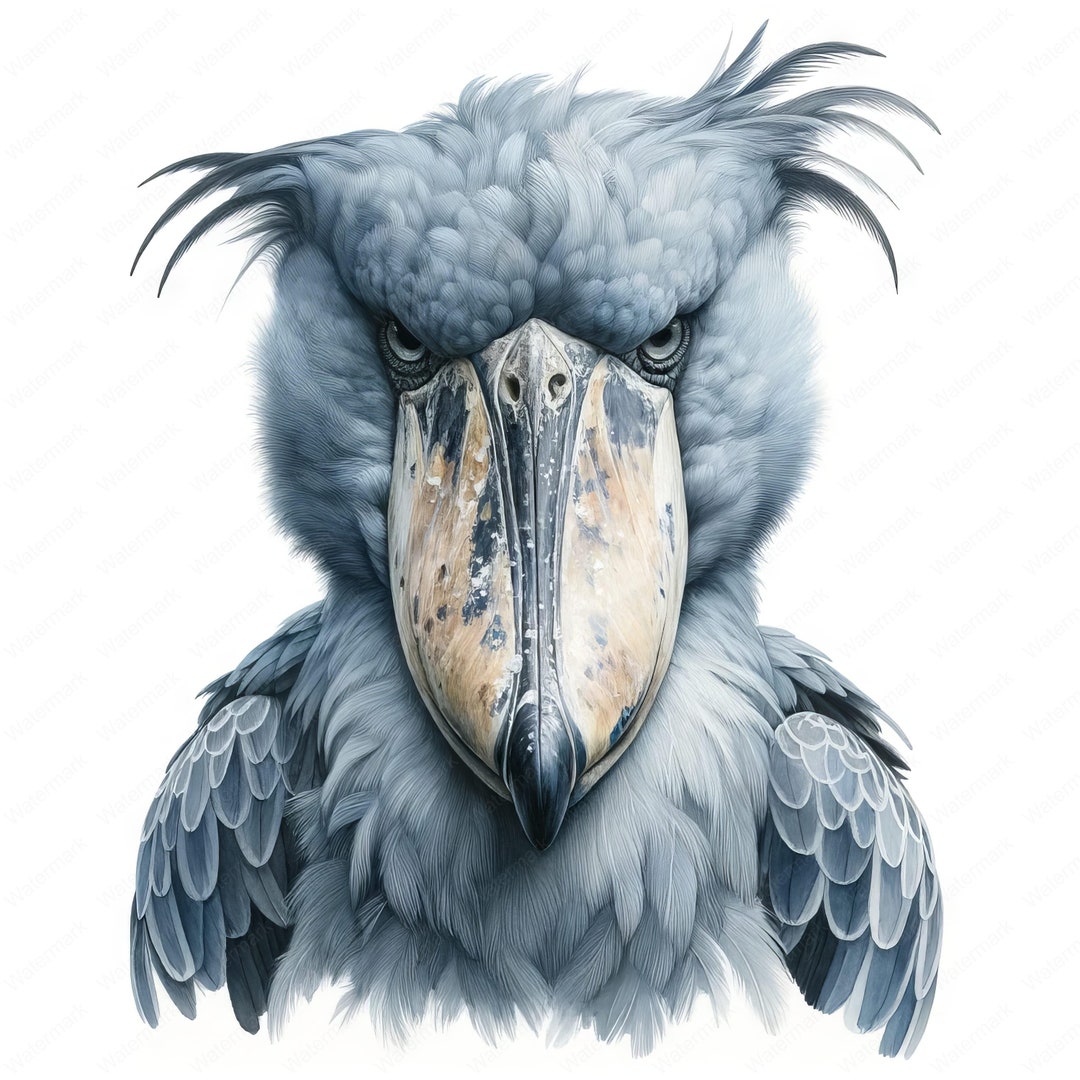 Shoebill Clipart Clipart Bundle 10 High-quality Images Wall Art Paper ...