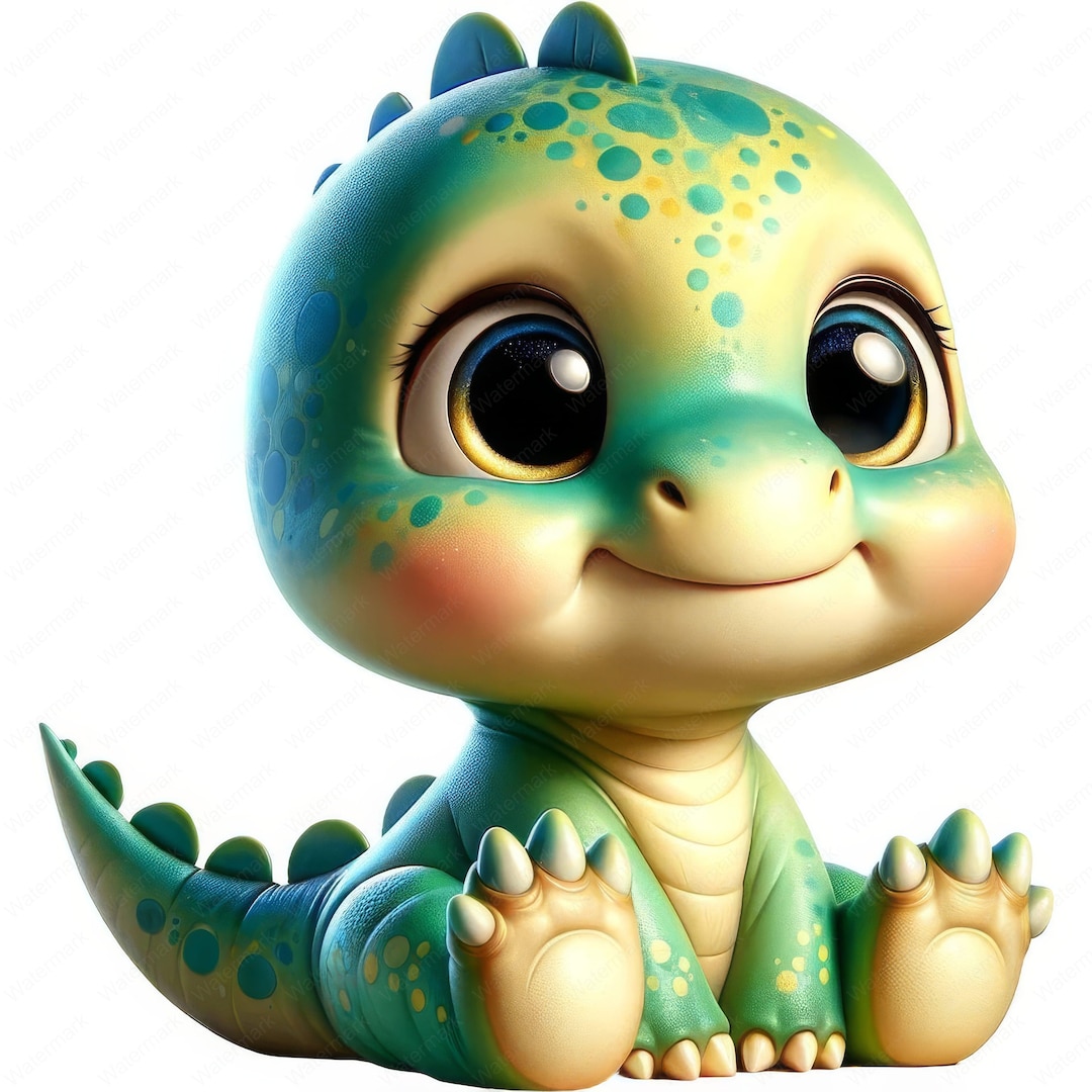 Baby Dinosaur Clipart Bundle: Adorable Dino Art Printables (commercial ...
