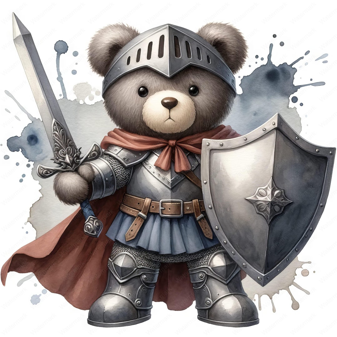 Brave Teddy Bear Clipart 10 High-quality Images Courageous - Etsy