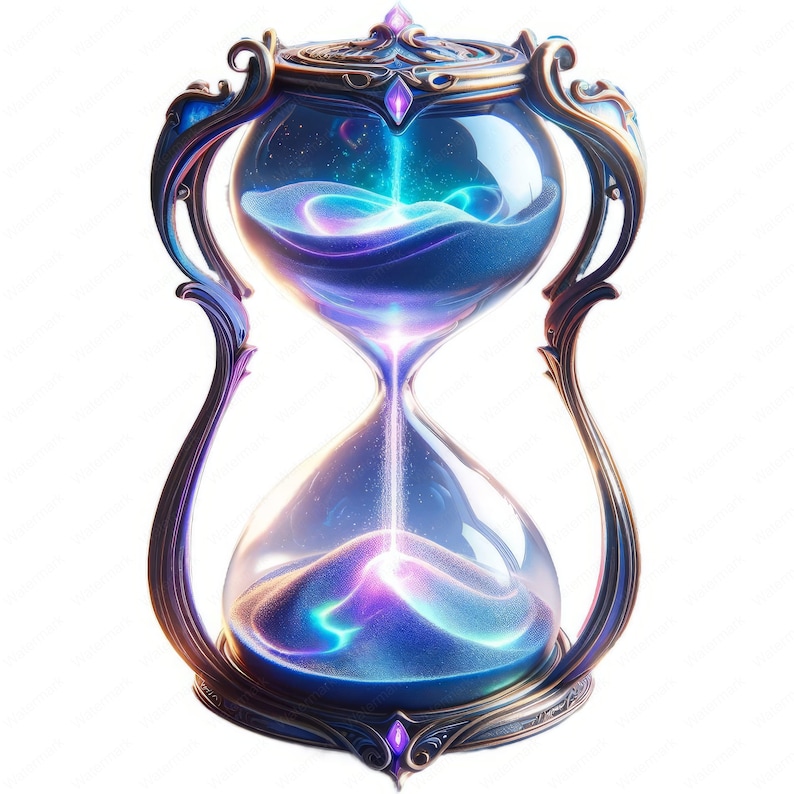 Enchanting Sand Timer Clipart: Fantasy Art Designs (digital Download ...