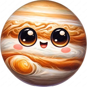 Cute Jupiter Clipart | Vibrant Cartoon Jupiter Clipart Bundle | 10 High ...