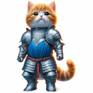 Knight Cat Clipart | Valiant Knight Cat Clipart Bundle | 10 High ...