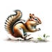 Chipmunk Clipart Eastern Chipmunk Clipart Bundle 10 High-quality ...
