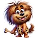 Caveman Dog Clipart Adorable Caveman Dog Clipart Bundle 10 High-quality ...