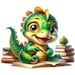 Cute Dinosaur Clipart Bundle | Children's Book Art (digital Download ...