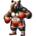 Boxing Bear Clipart: Sports Art Printables (digital Download) - Etsy