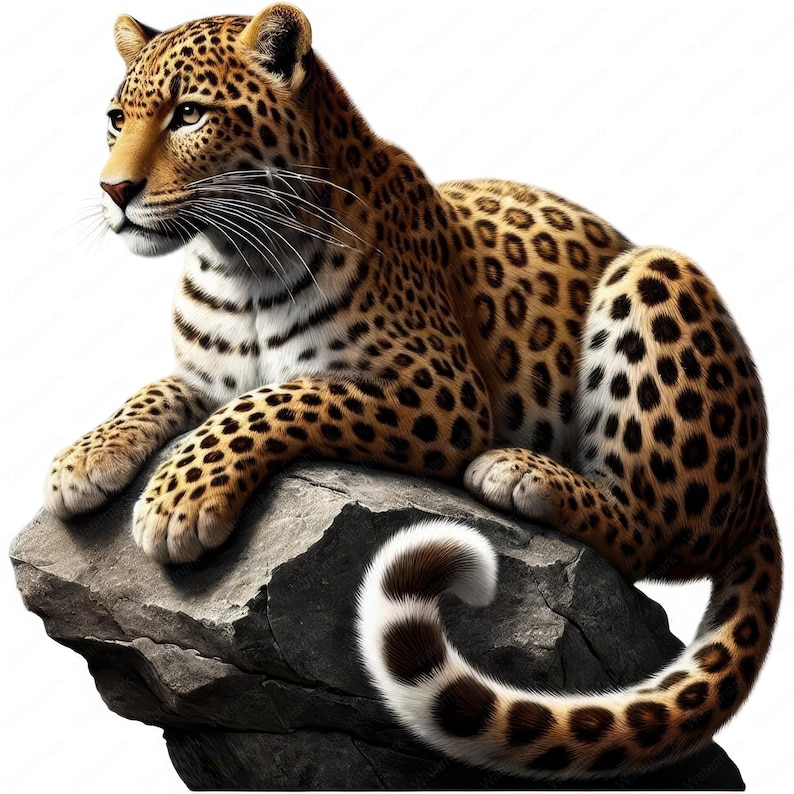 Leopard Clipart: Realistic Big Cat PNG Bundle (digital Download) - Etsy
