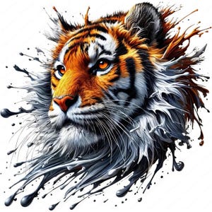 Tiger Clipart | Dynamic Tiger Clipart Bundle | 10 High-quality Designs ...