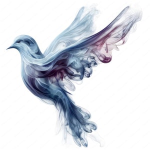 Smoke Bird Clipart | Ethereal Smoke Bird Clipart Bundle | 10 High ...