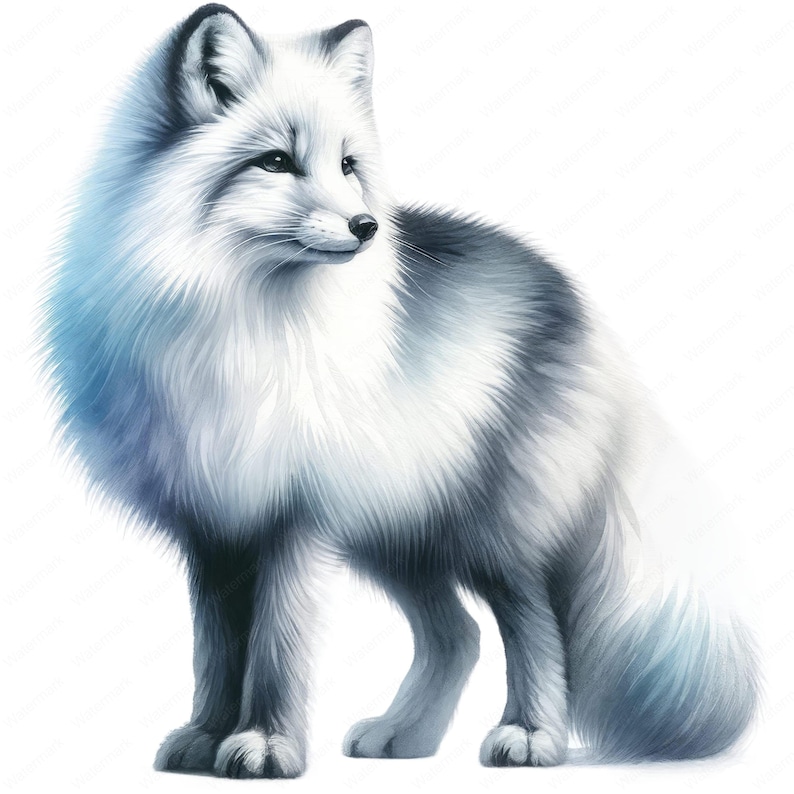 Arctic Fox Clipart Bundle: 10 Wildlife Art Designs (digital Download ...