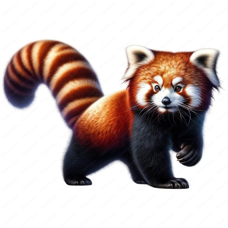 Red Panda Clipart Bundle: Forest Animal Art, Commercial Use (digital ...