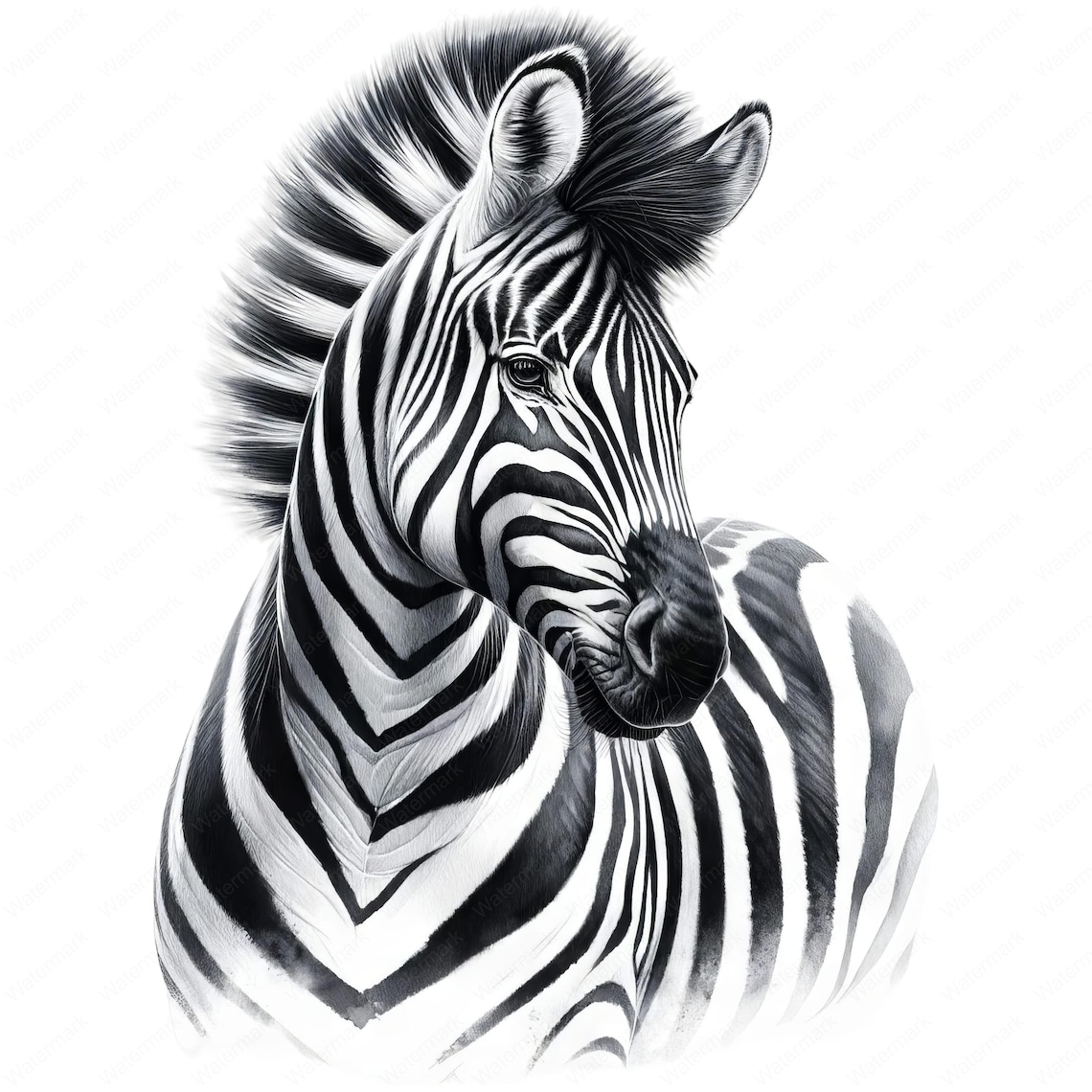 Zebra Clipart Bundle | Safari Animal Art, High-quality Designs (digital ...