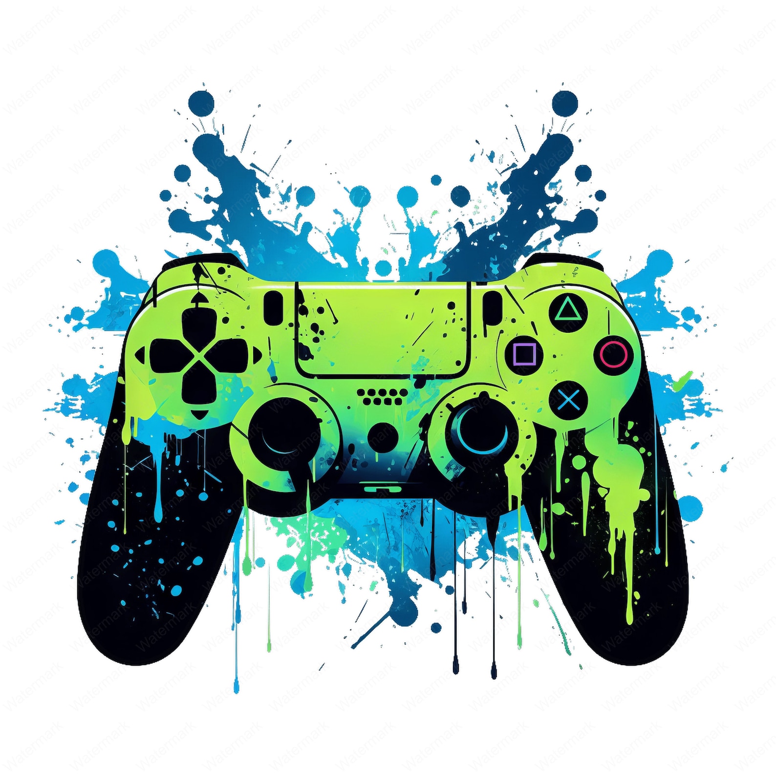 Stylish Game Controller Clipart Bundle: Gaming Art Printables (digital ...