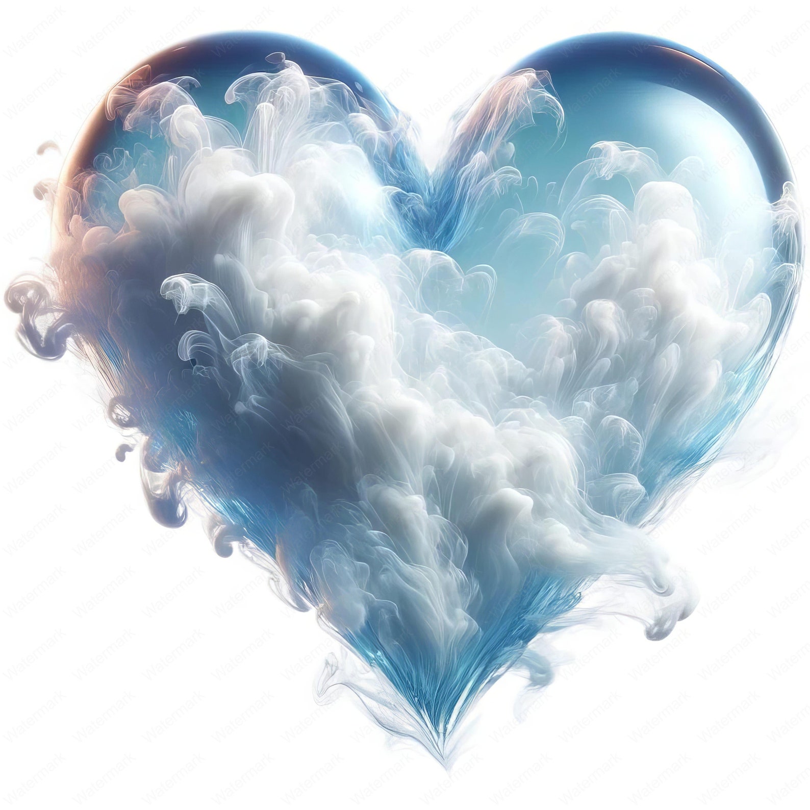 Ethereal Heart Clipart Bundle: Mystical Fantasy Art (digital Download ...