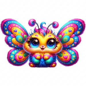 Cute Butterfly Clipart | Funny Cute Butterfly Clipart Bundle | 10 High ...