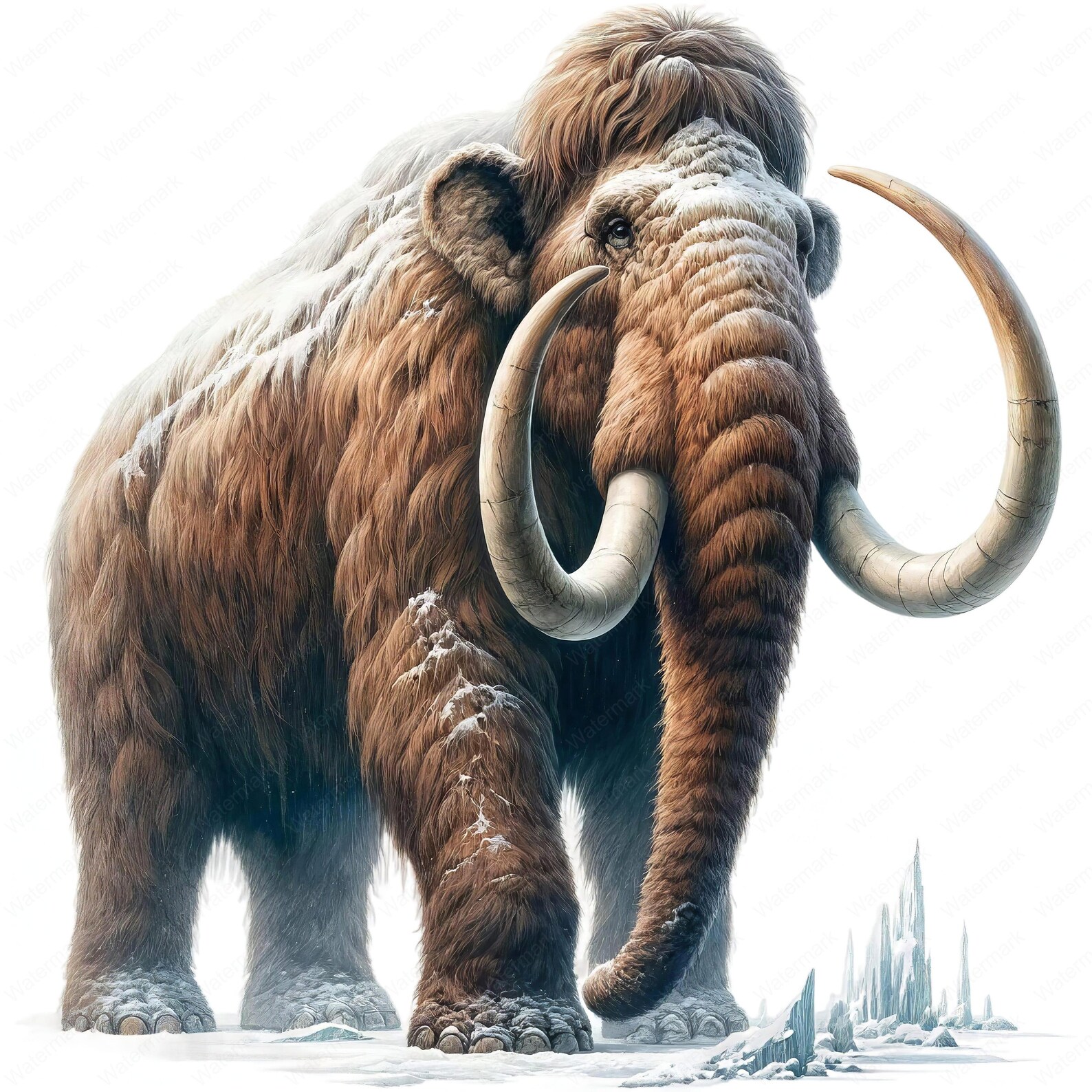 Woolly Mammoth Clipart | Majestic Woolly Mammoth Clipart Bundle | 10 ...