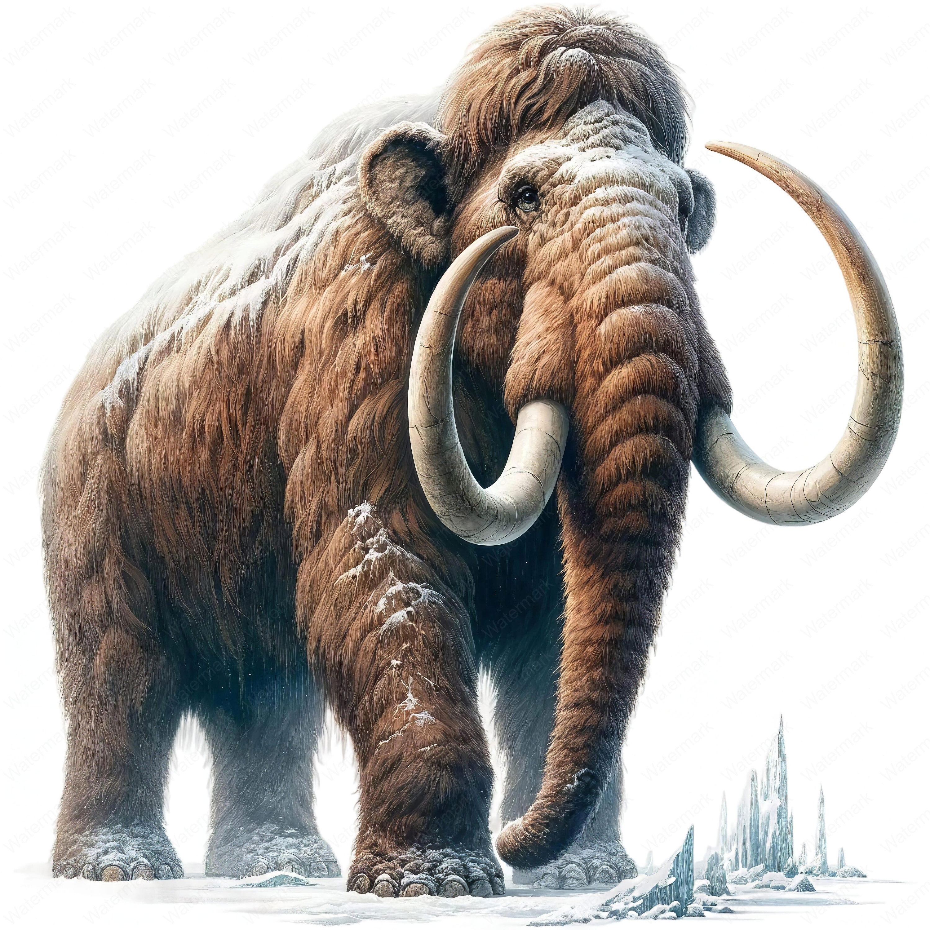 Woolly Mammoth Clipart | Majestic Woolly Mammoth Clipart Bundle | 10 ...