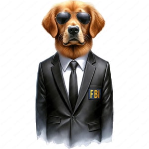 FBI Dog Clipart Bundle: Detective Art Printables (digital Download) - Etsy