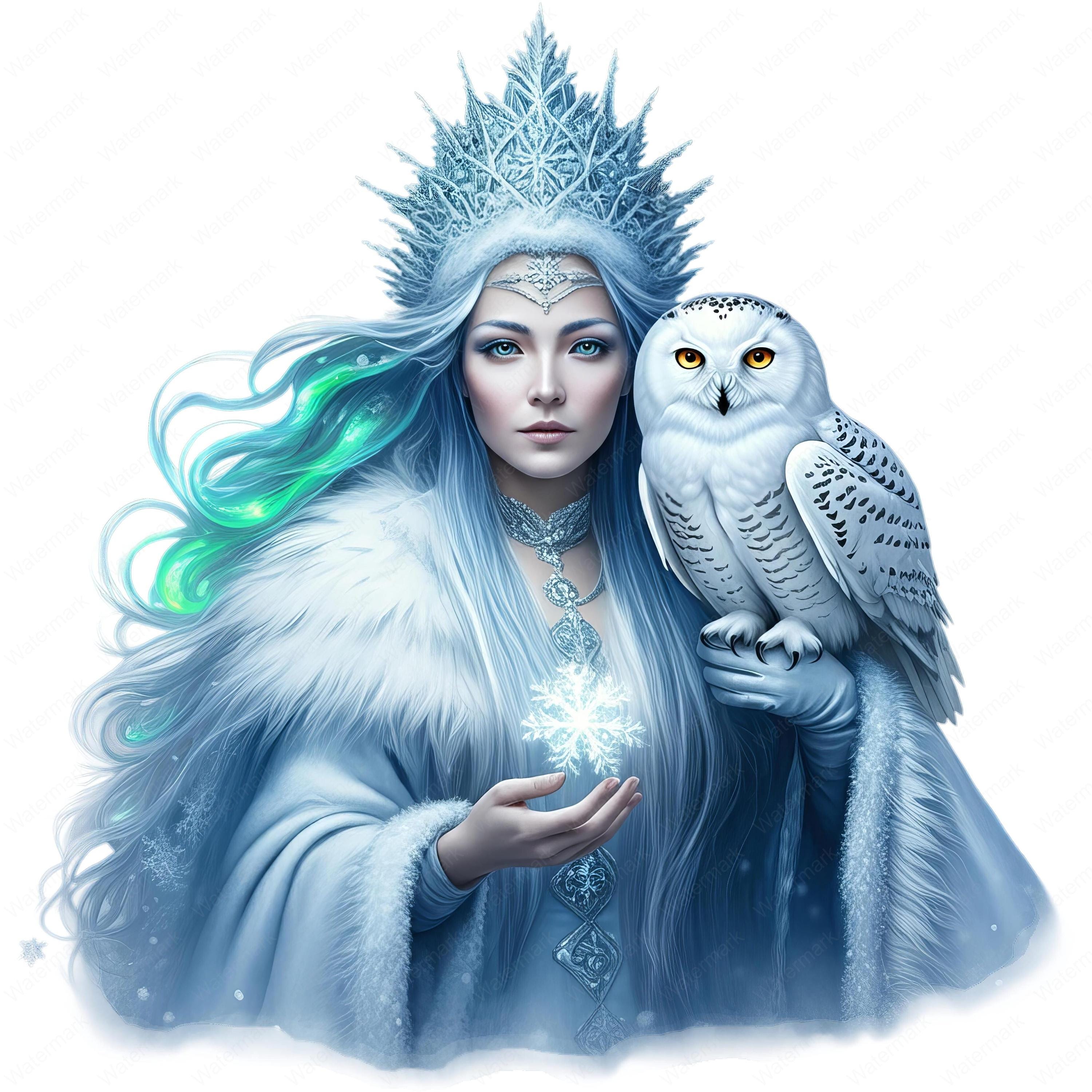 Snow Witch Clipart | Frosty Magic PNG Bundle | 10 High Quality Designs ...