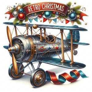 Retro Christmas Clipart Clipart Bundle 02 10 Vintage-inspired Images ...