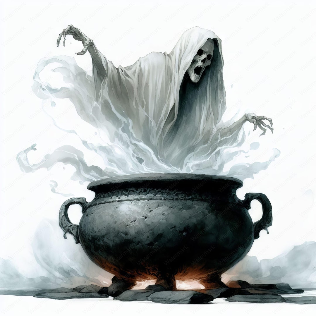 Ghostly Apparition Clipart 10 High Quality JPG Wall Art - Etsy